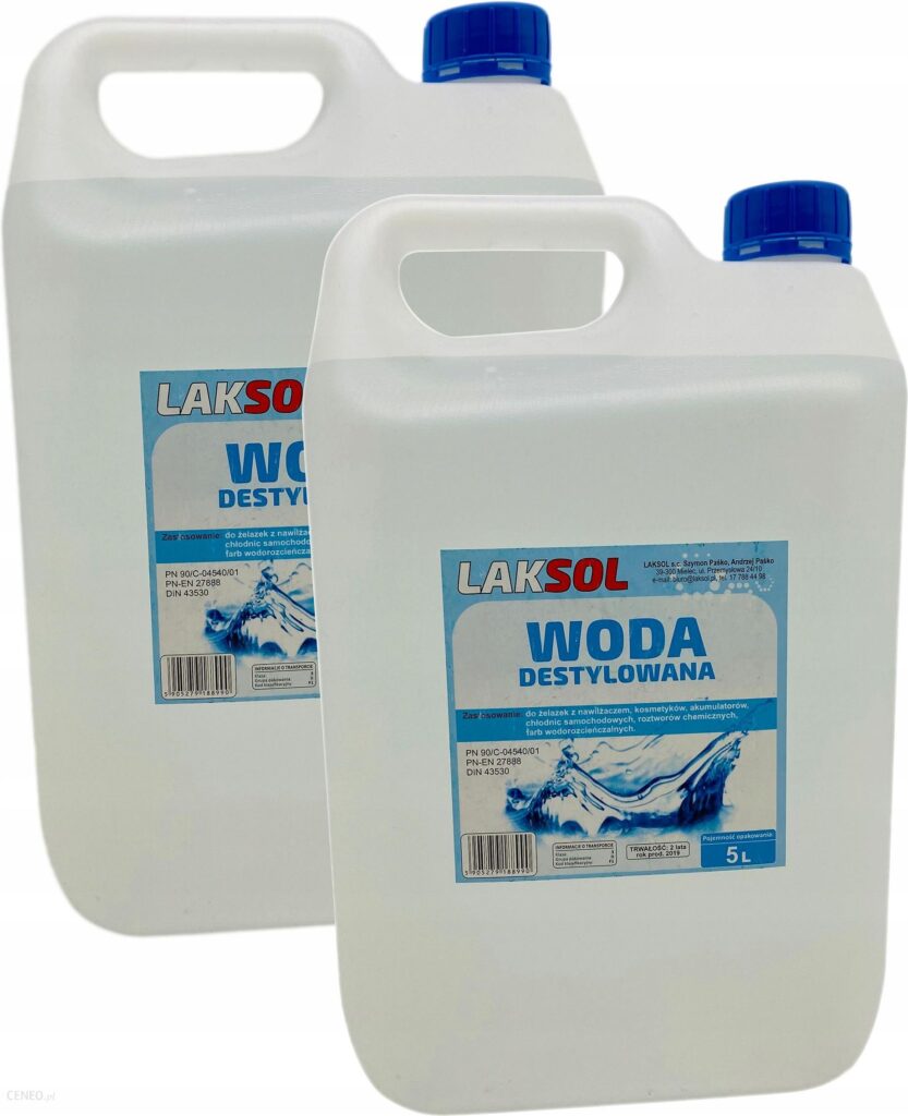Laksol Woda Destylowana Demineralizowana 10L – greenwalls